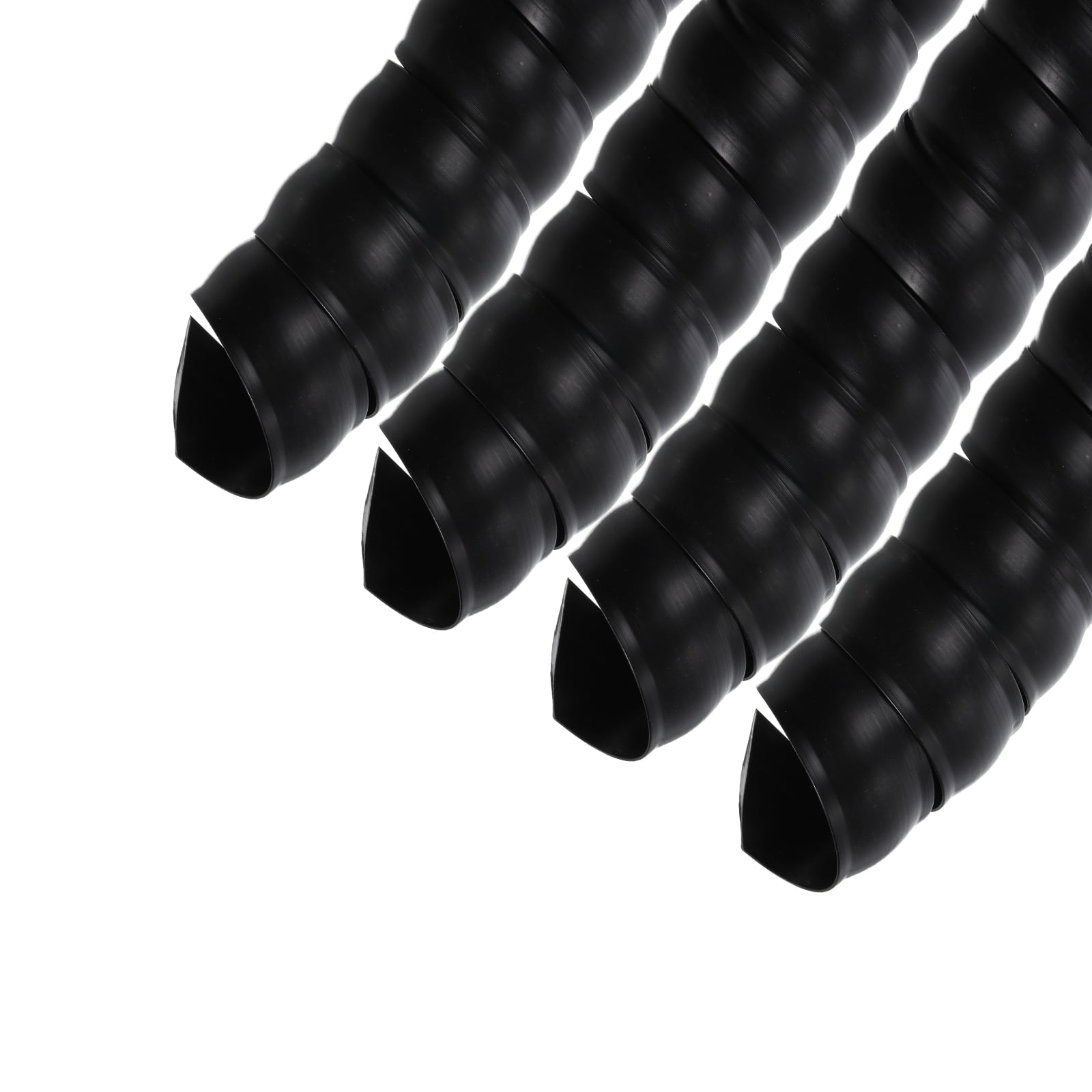 Spiral Tube Wrap 4Pcs Cable Management Sleeve 6.6ft 30mm ID Flexible PP ...