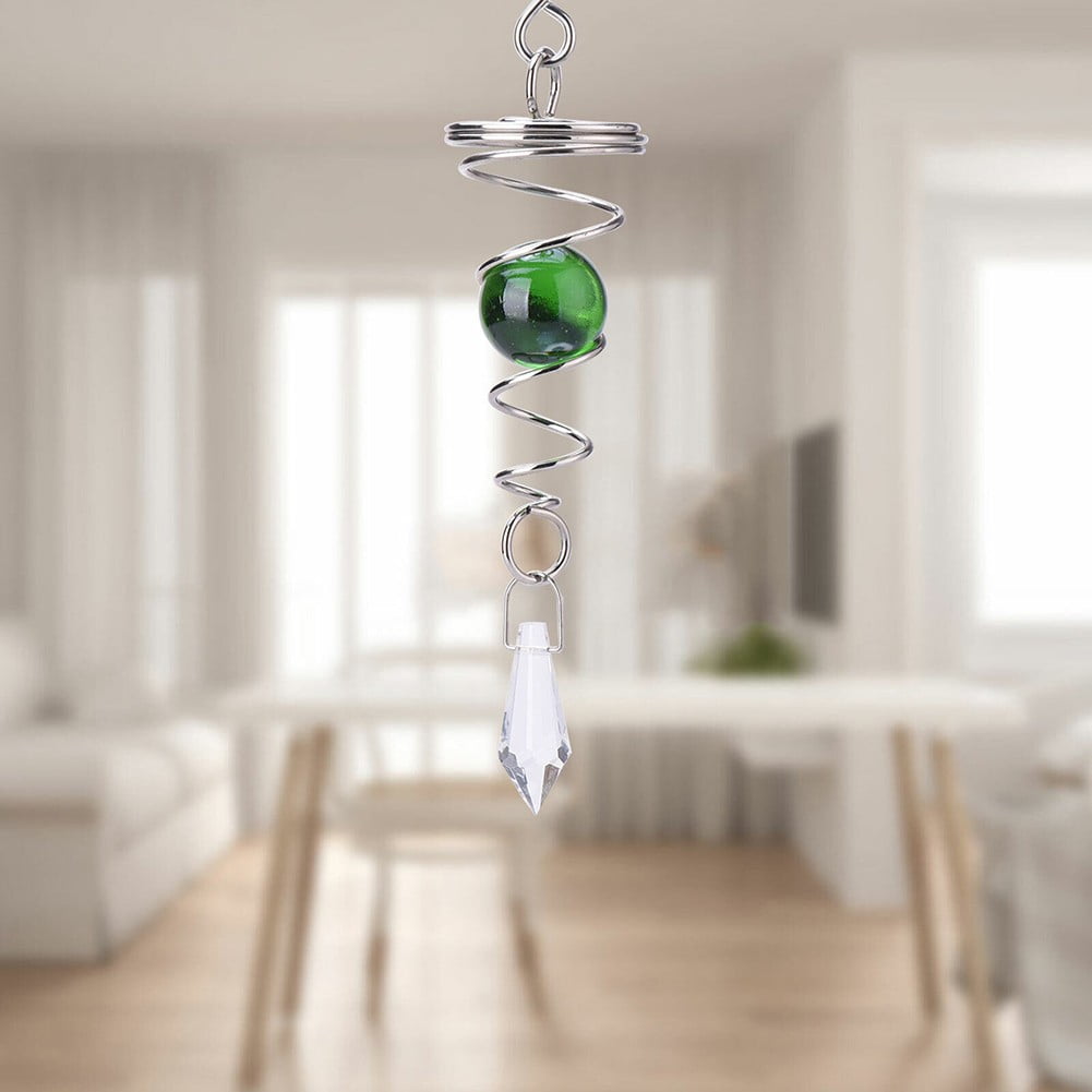 Spiral Wind Spinners with For Crystal Ball Winds Chimes Garden Home ...