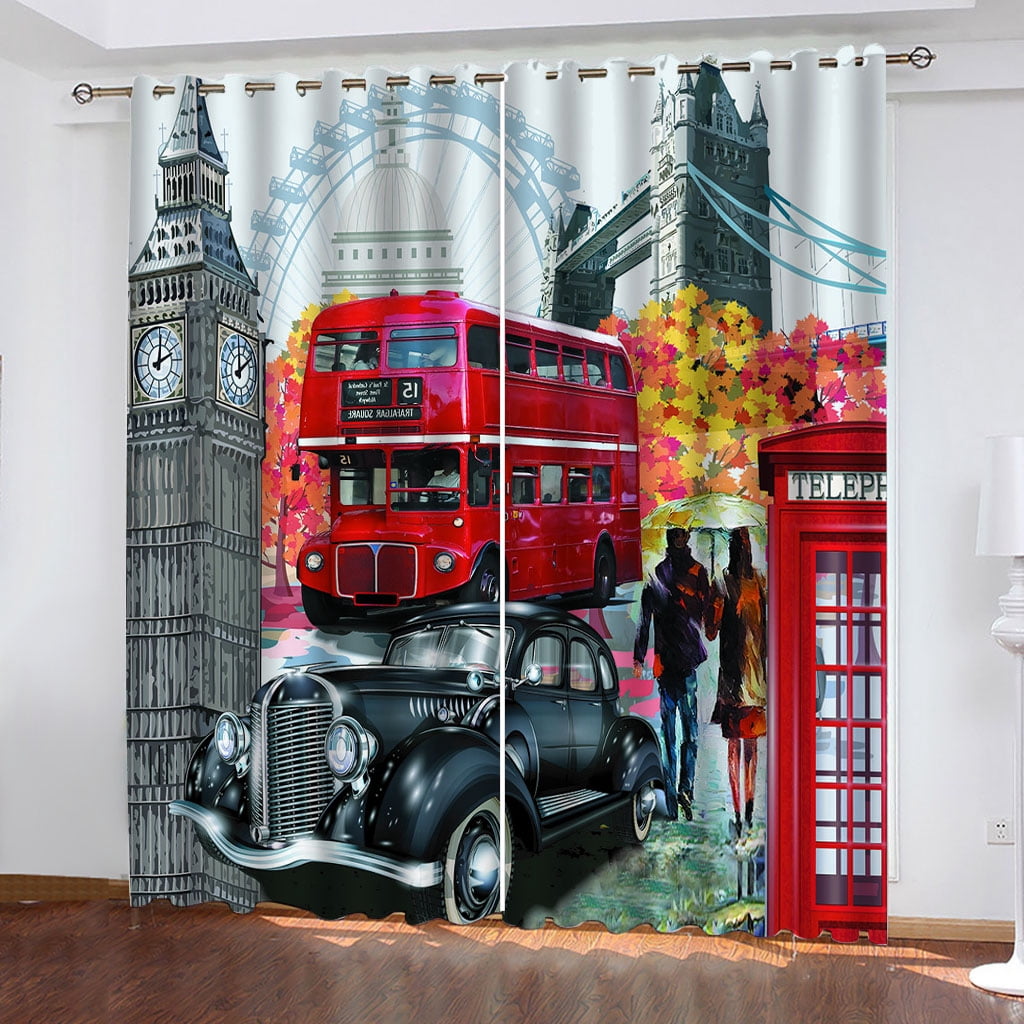 Spiral n Modern Luxury Women Girl Light Filtering Drapes Flower Decor 2 ...