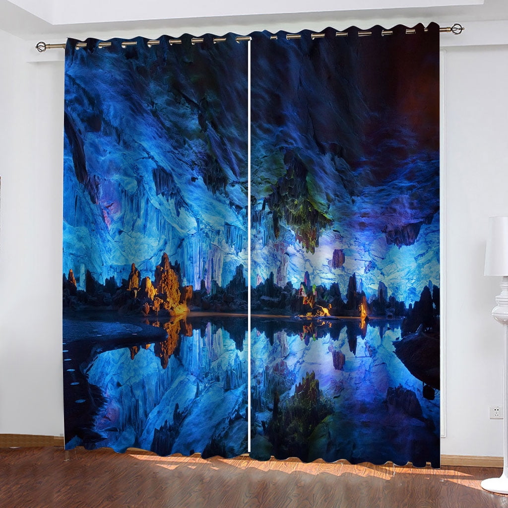 Spiral n Modern Luxury Women Girl Light Filtering Drapes Flower Decor 2 ...