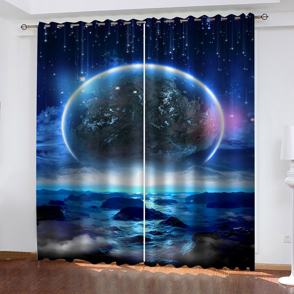 Spiral n Modern Luxury Women Girl Light Filtering Drapes Flower Decor 2 ...