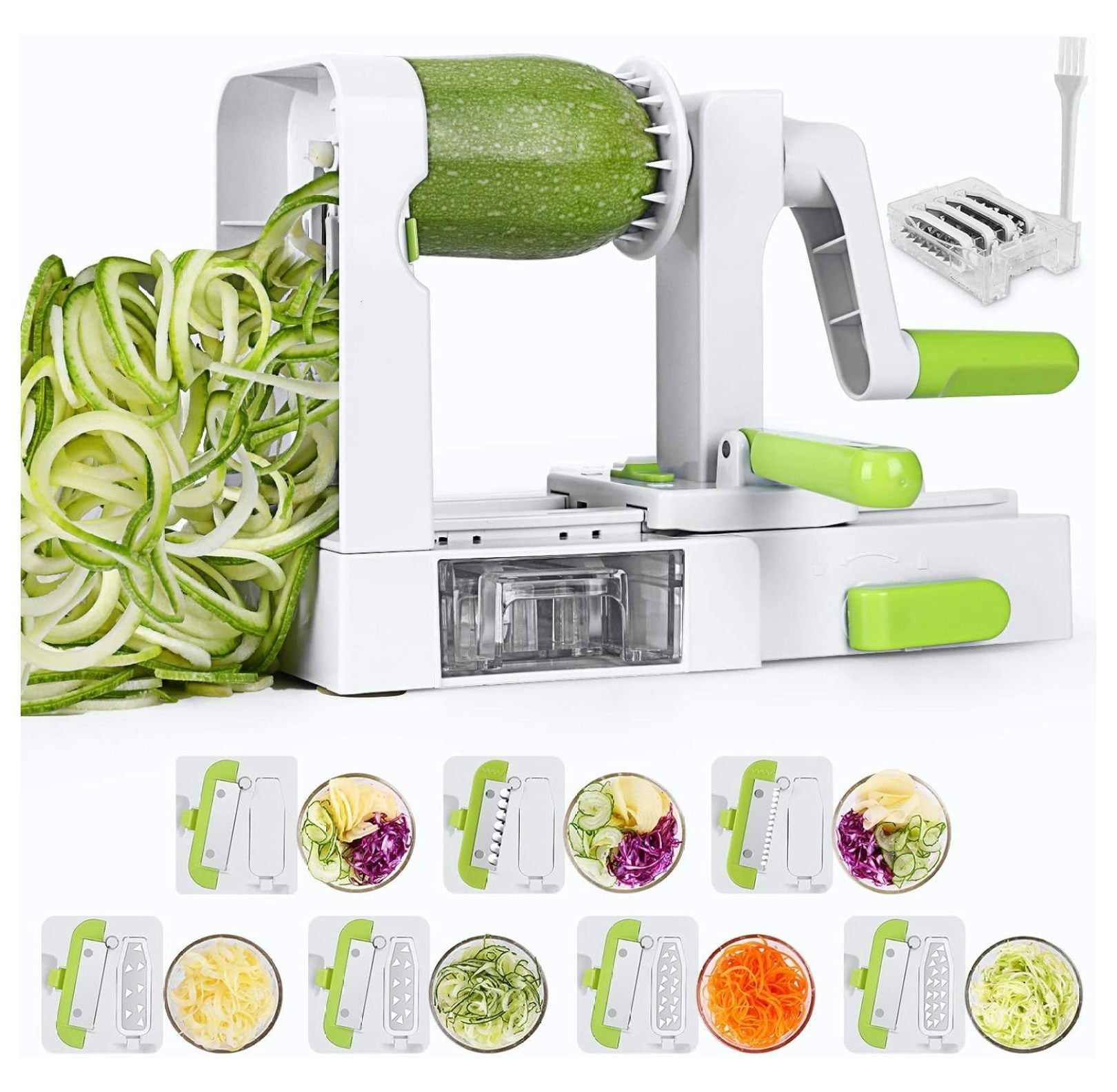 Spiralizer Zoodles Maker Veggie Spiralizer 7-Blade Vegetable Spiralizer ...