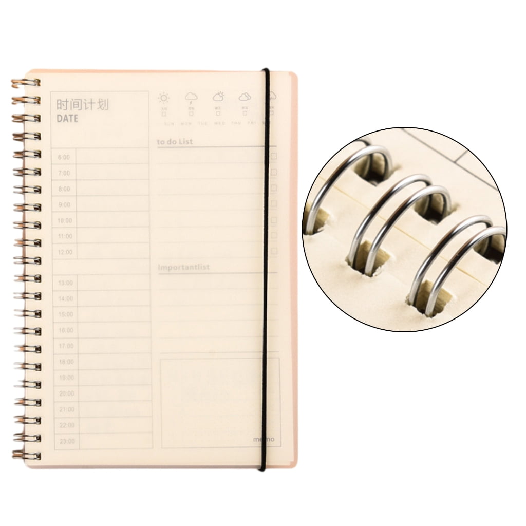Spirals Notebook Daily Planner Notepad Do List Notepad Time Management ...