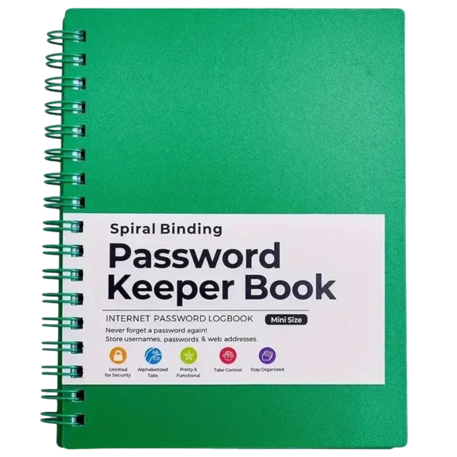 Spirals Notebook Password Keeper Book with Alphabetical Tabs Password ...