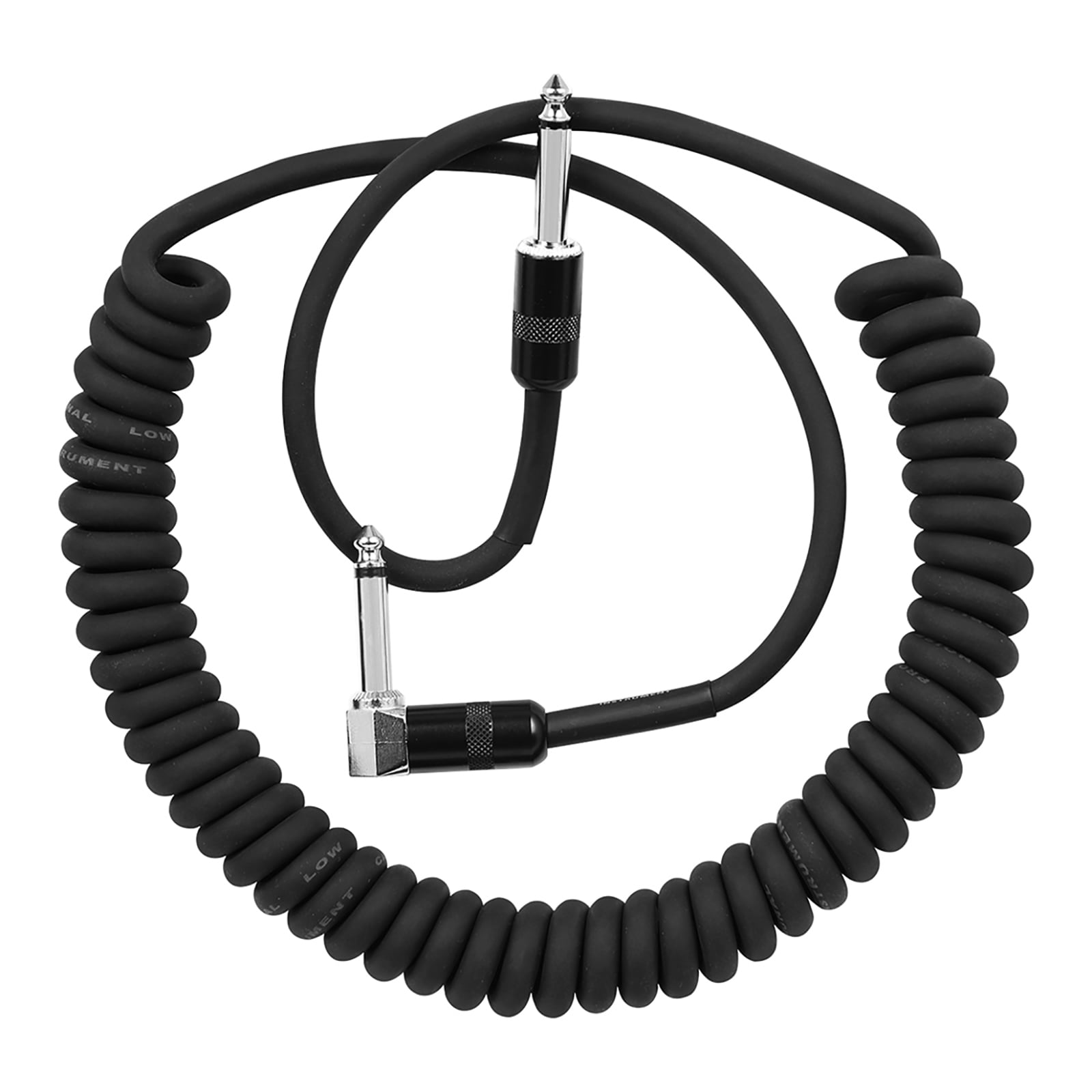 Spirals Shape Guitar Cable 300Cm Length Anti Tangles Copper Wire For ...