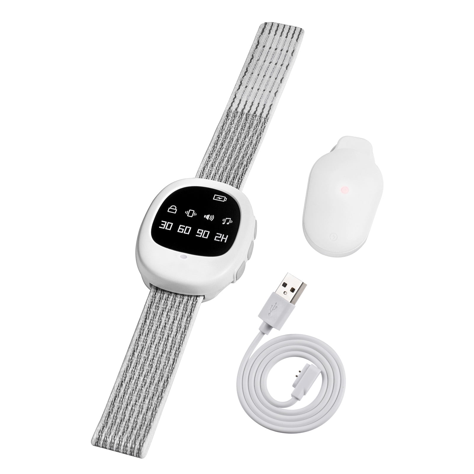 Spirastell Bedwetting Alarm,40m Vibration/sound/vibration + Wireless ...