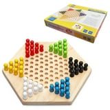 Spirastell Chinese Checker,Set Rubber Wood Portable Chinese Checker Set ...
