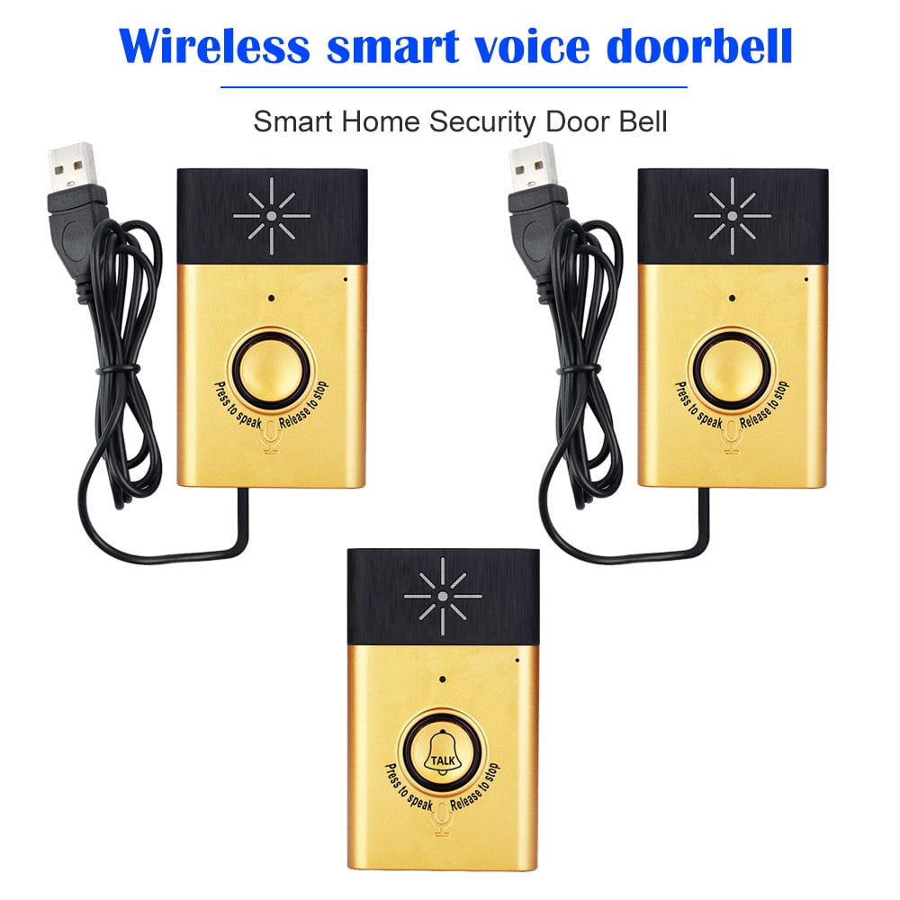 Spirastell Doorbell,Wireless Voice 2-wayWith Unit Button Receiver Smart ...