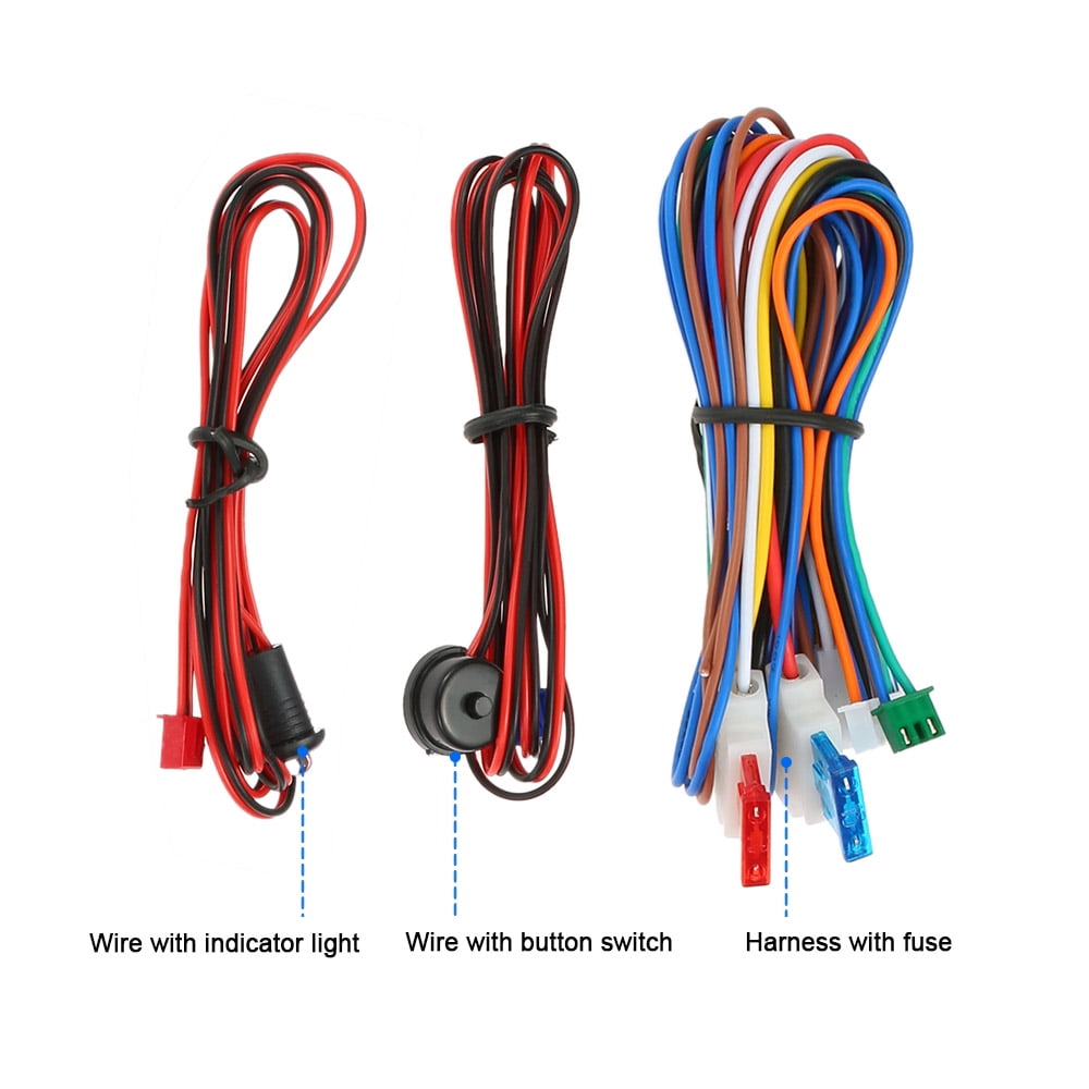 Spirastell Immobilizer,VehicleUniversal Car Vehicle -theft 2 Remote Car Alarm Universal Alarm ...