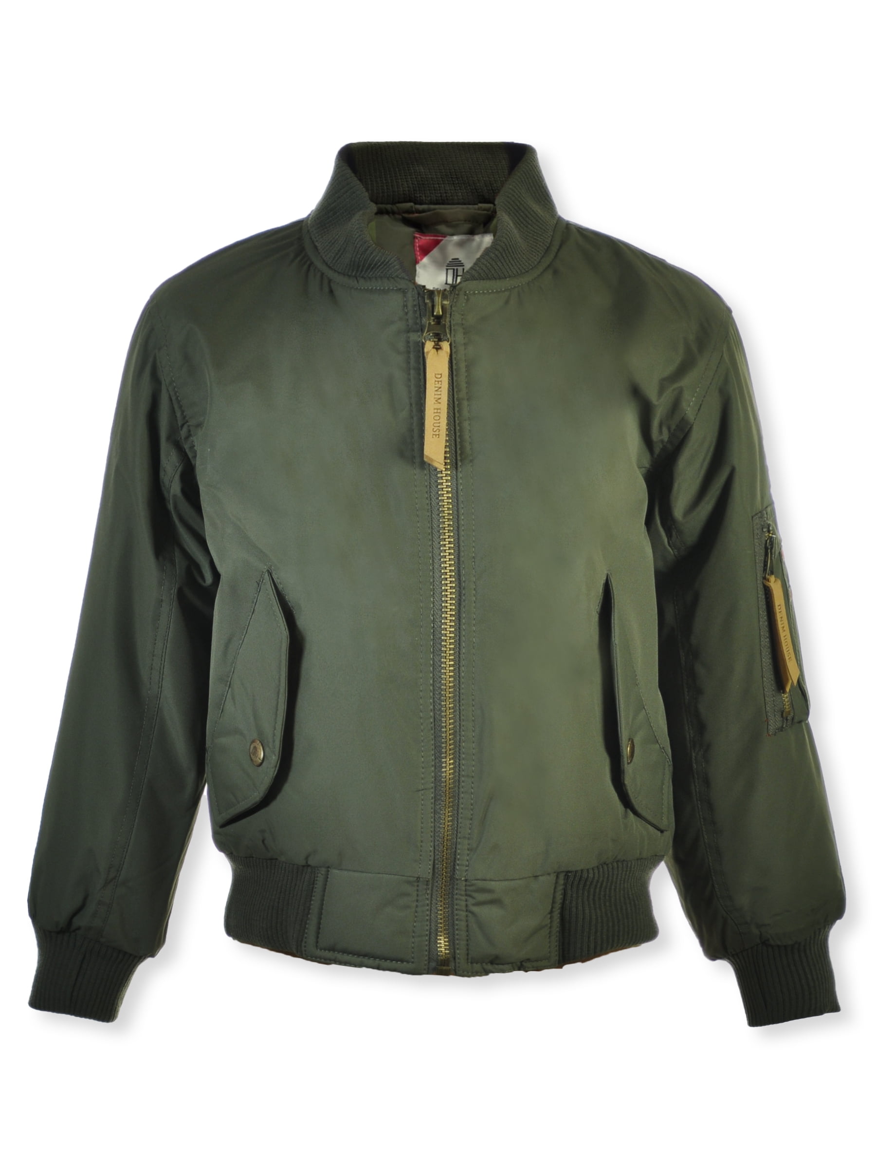 Spire Boys' Aviator Flight Jacket - olive, 8 (Big Boys) - Walmart.com