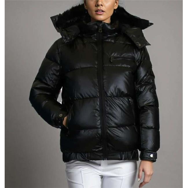 Spire 2378966 Womens Fashion Bubble Jackets, Black - Small-Extra Large ...