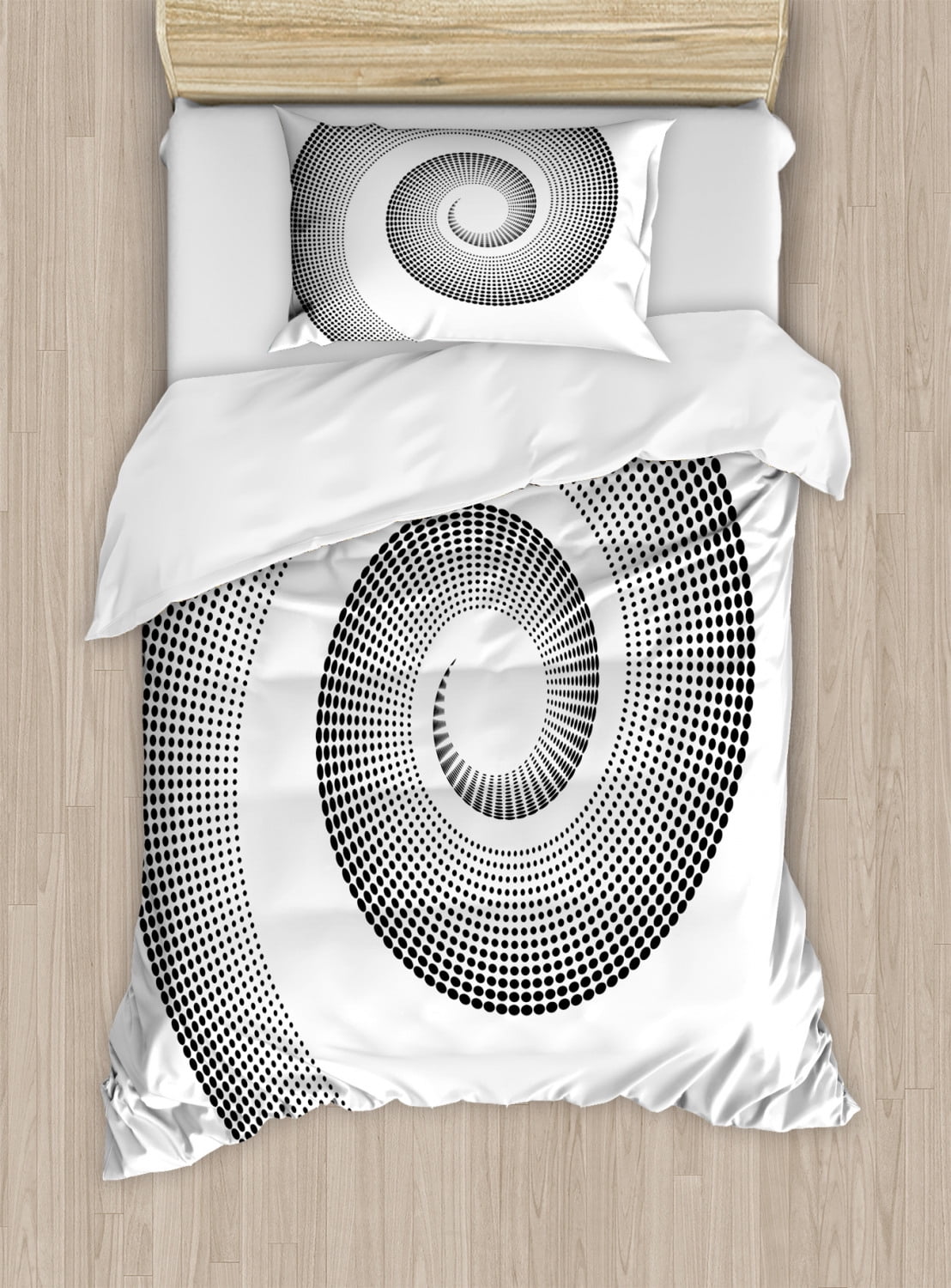 Spires Duvet Cover Set, Spiral Dimensional Curve Turns Around an Axis ...