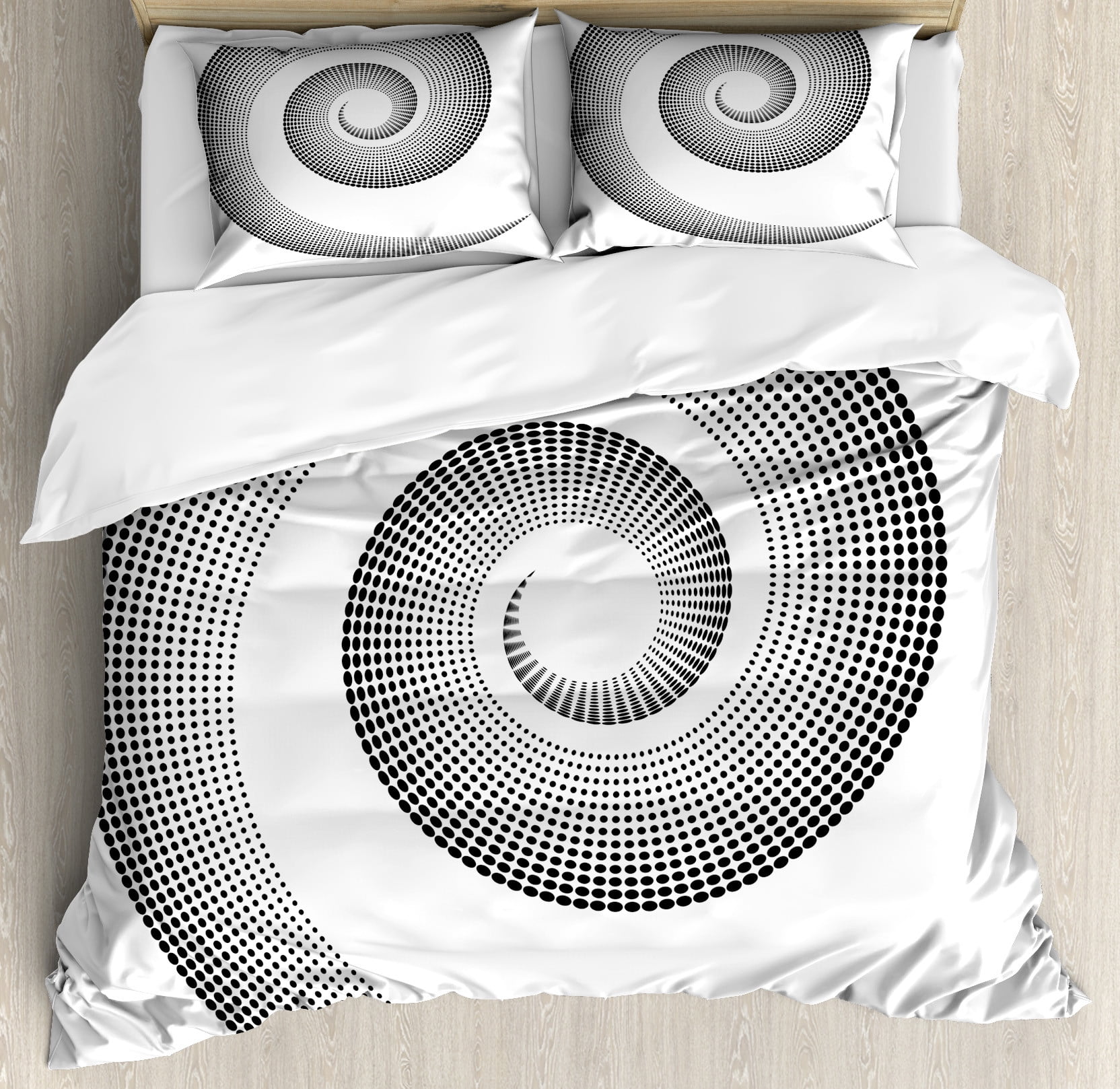 Spires Duvet Cover Set, Spiral Dimensional Curve Turns Around an Axis ...