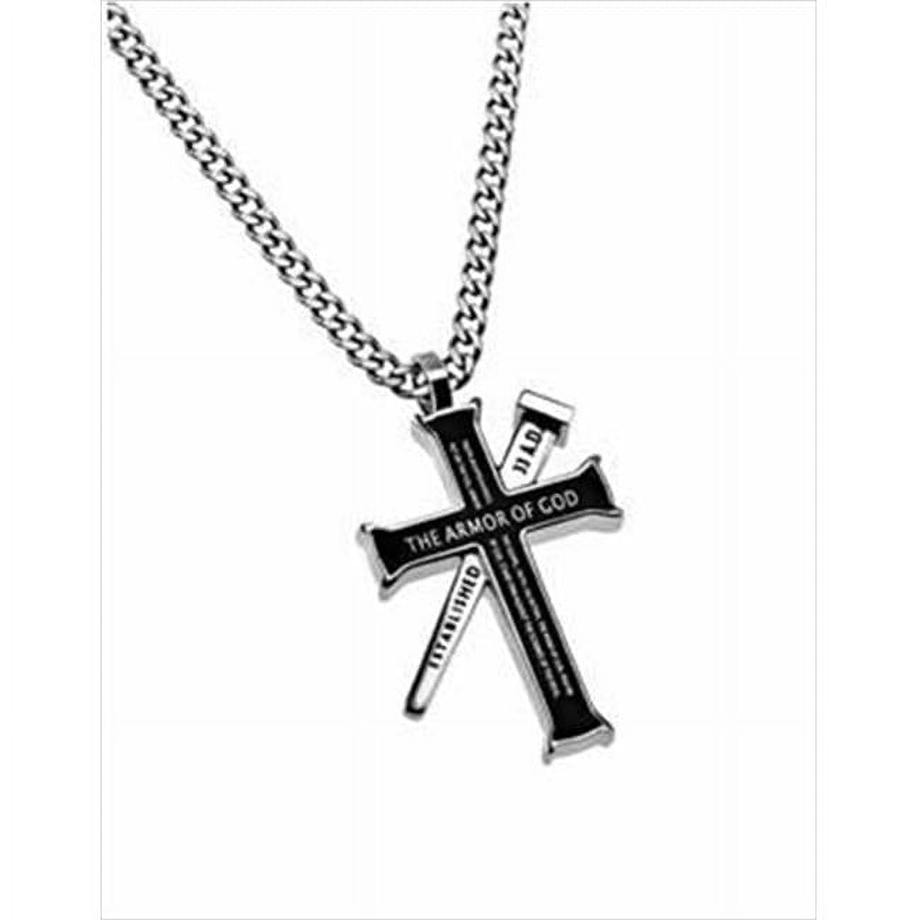 Spirit And Truth Jewelry 127107 Necklace Black Established Cross Nail ...