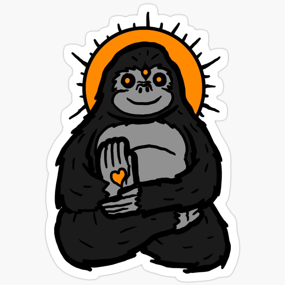 Spirit Animal #68: Ape Sticker Phone Decal Water Bottle Stickers Car ...
