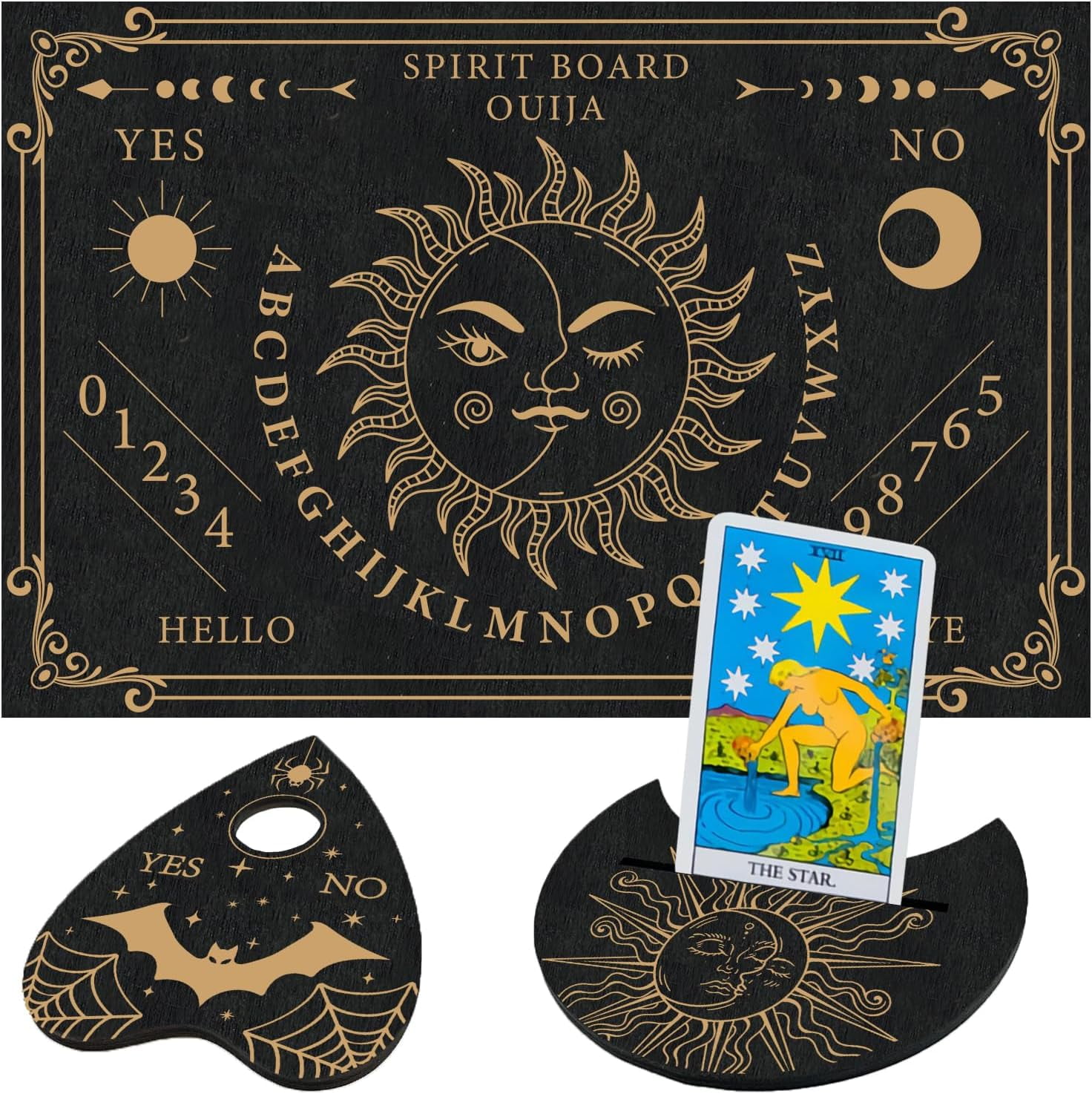 Spirit Board Tarot Card Holders Pendulum Board Tarot Card Display ...