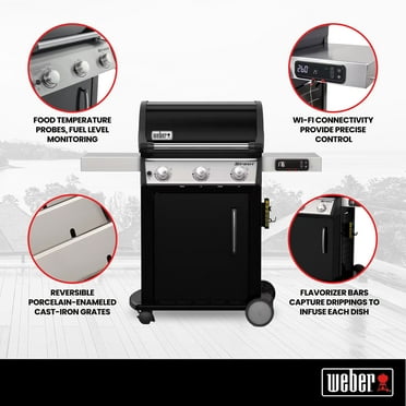 Weber Spirit S-315 LP Gas Grill, Stainless Steel - Walmart.com