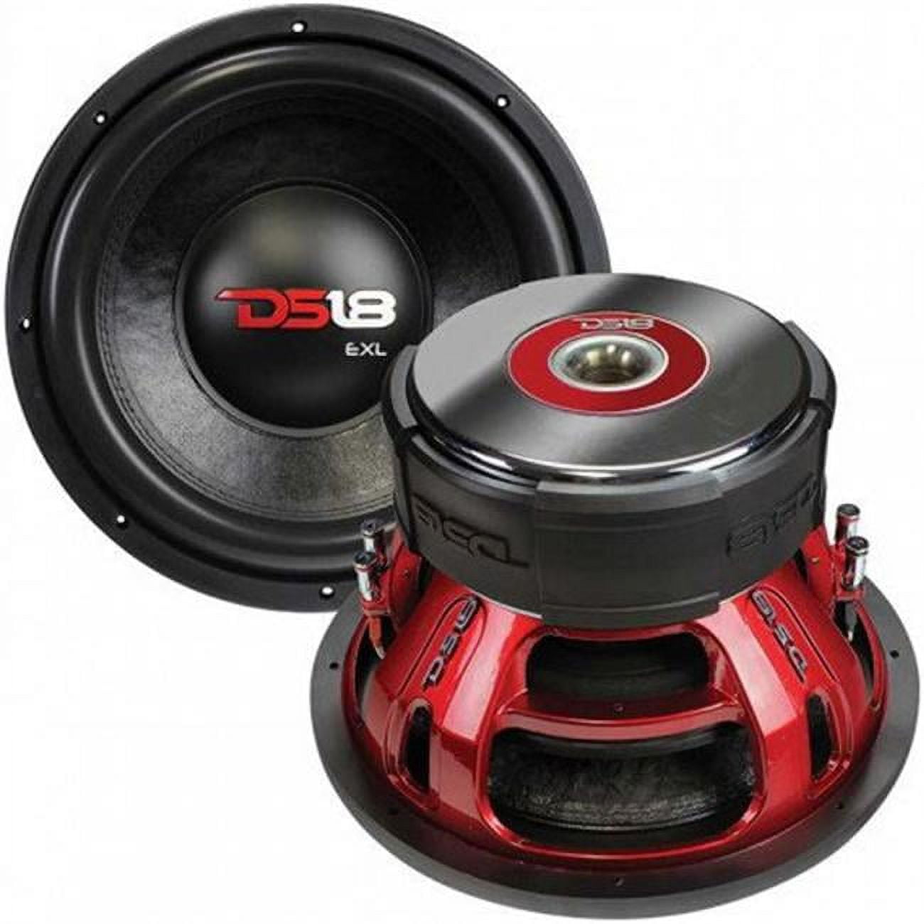 DS18 15" Subwoofer 2500 Watts Max Power Dual 4 Ohm Bass Sub Car Audio ...