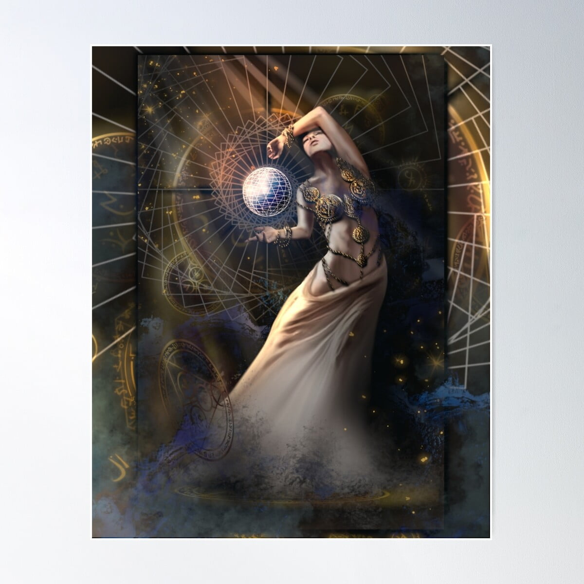 Spirit Goddess Poster Wall Art, Modern Wall Decor For Living Room ...