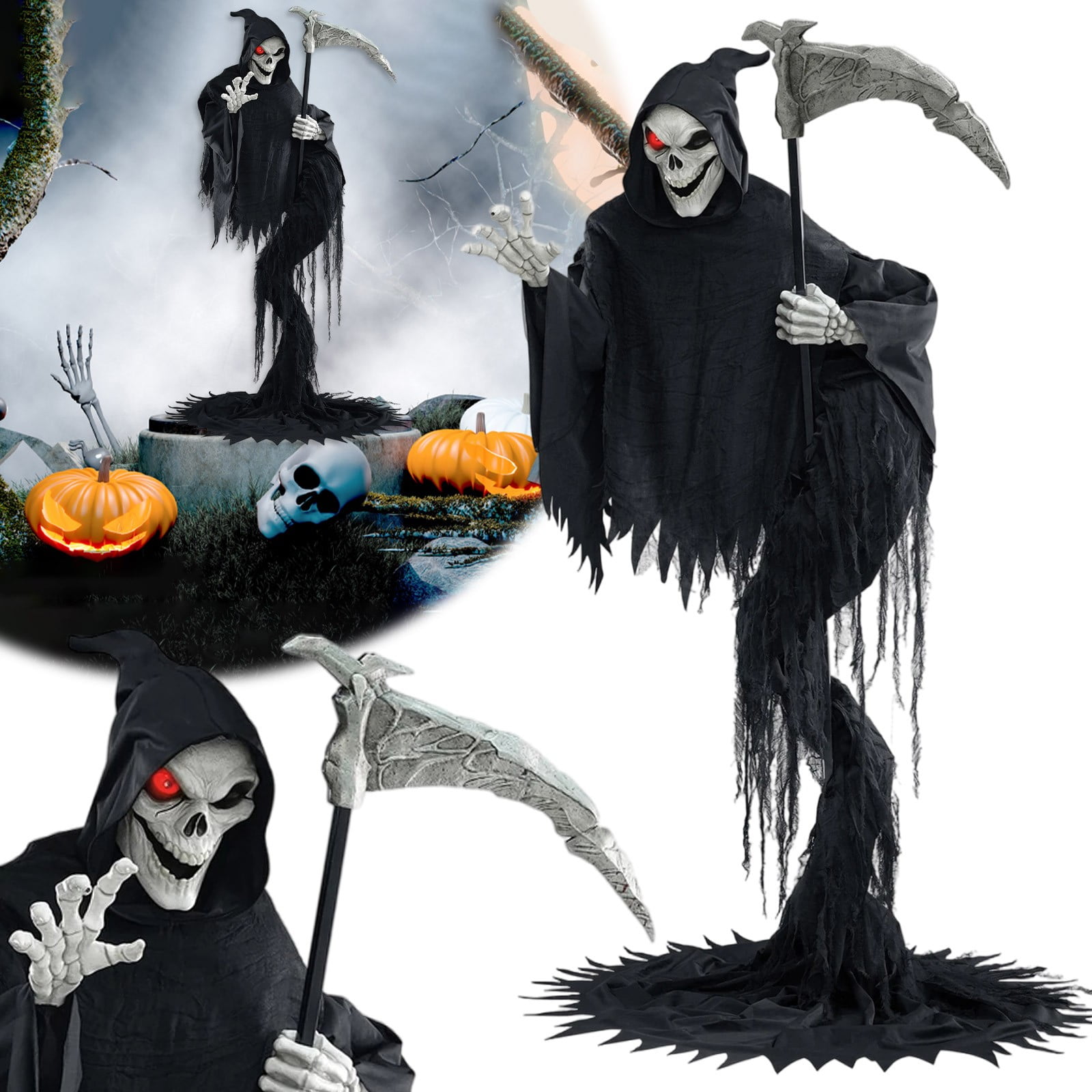 Spirit Halloween Jack The Reaper Resin Statuette, Screen-Accurate ...