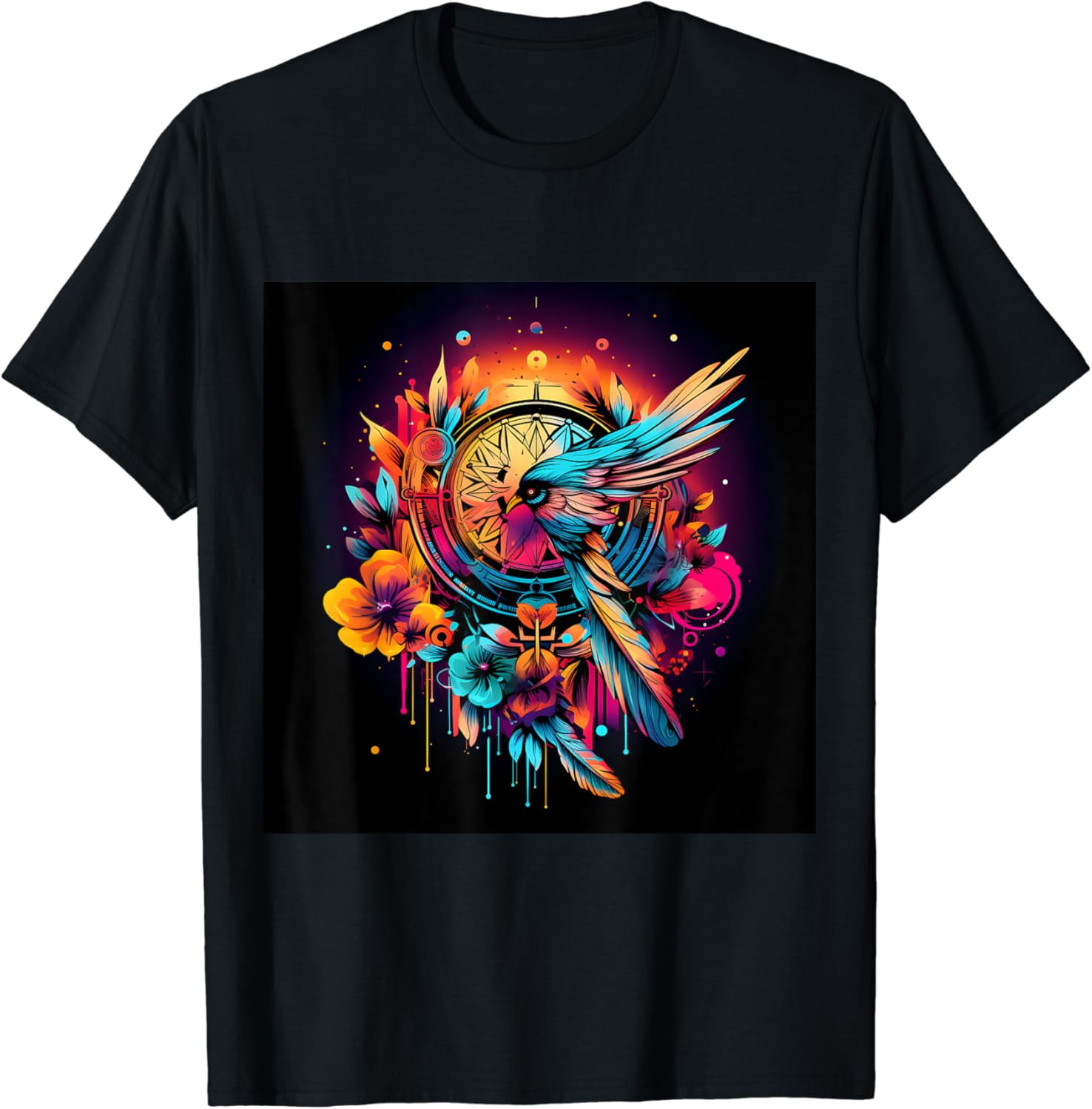 Spirit Harmony : Fusion of Native American Symbols T-Shirt - Walmart.com