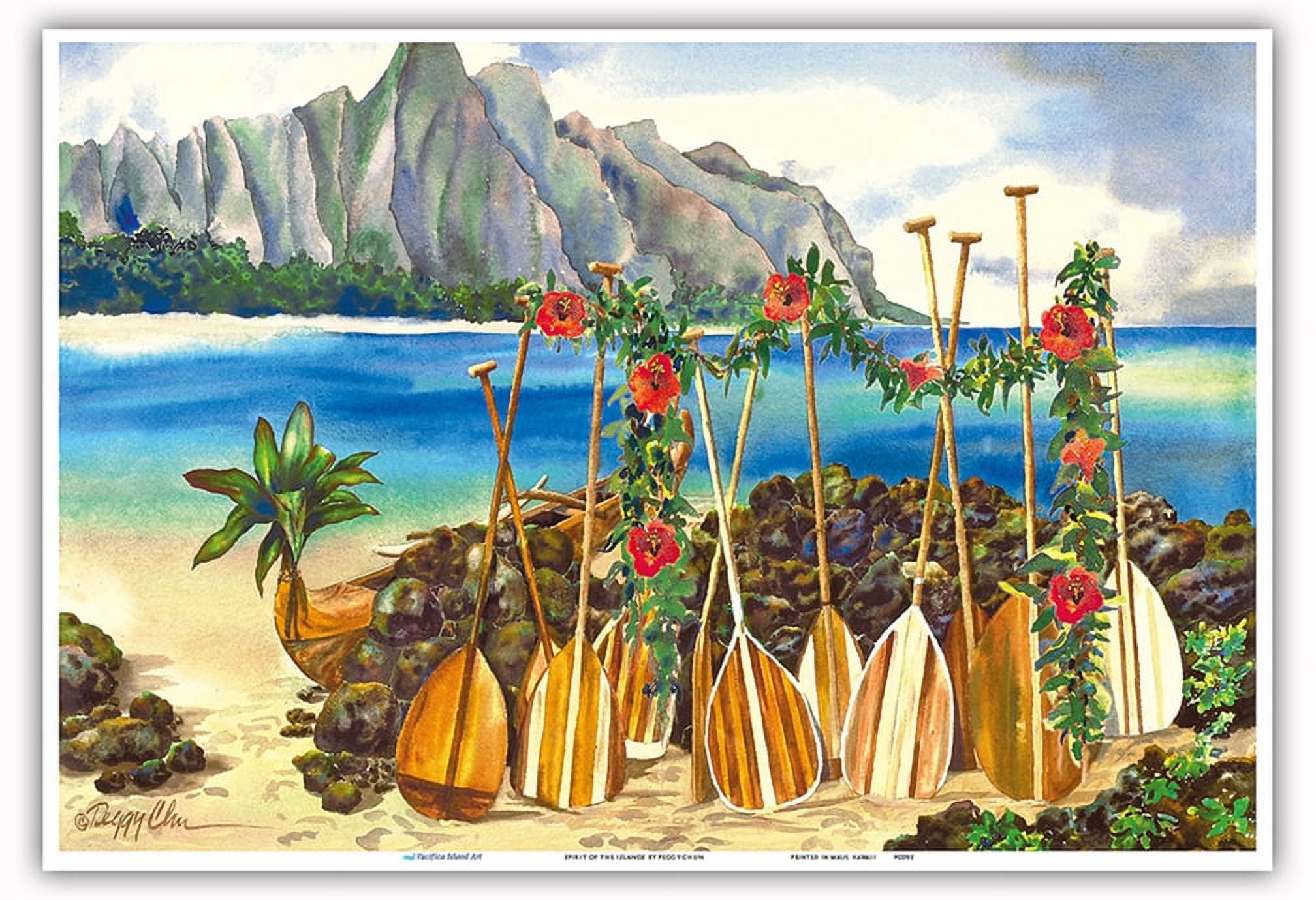 Spirit of the Islands - Hawaiian Canoe (Wa’a) and Paddles (Hoe) - From ...