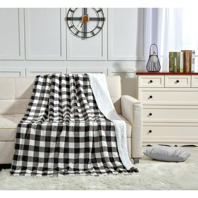 Spirit Linen Home Altitude Velvet Plush Throw Blanket - 50" x 70 ...