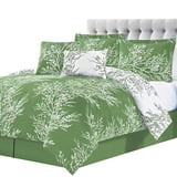 Spirit Linen Home 6PC Queen Microfiber Comforter Set with Foliage Leaf ...