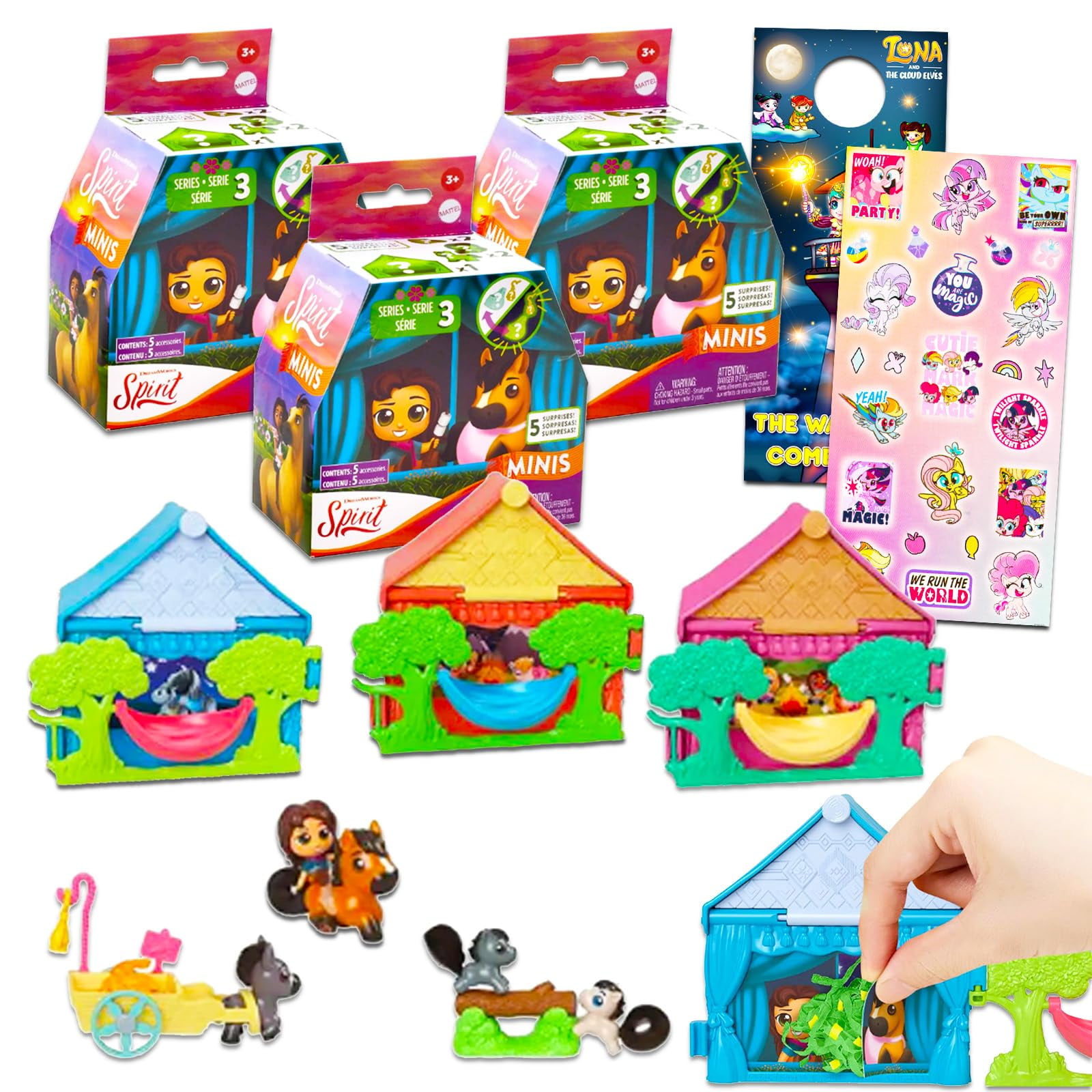 Spirit Minis Series 3 Birthday Party Favors - Bundle of 3 Spirit Horse ...