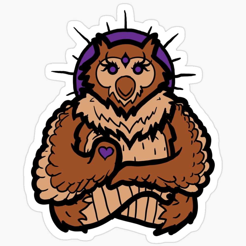 Spirit Owl Sticker Phone Decal Water Bottle Stickers Car Decals, Laptop ...