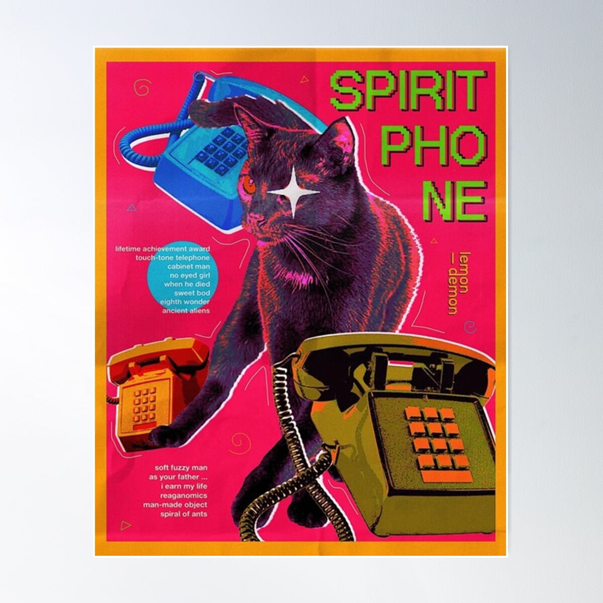 Spirit Phone - Lemon Demon Poster Wall Art, Modern Wall Decor For ...
