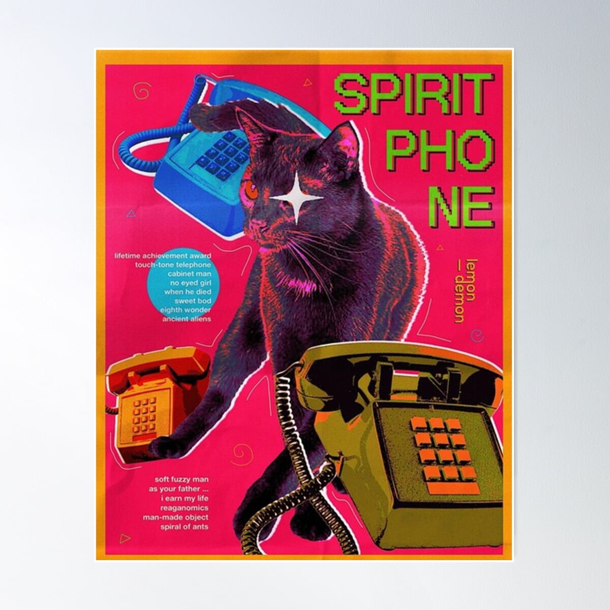 Spirit Phone - Lemon Demon Poster Wall Art, Modern Wall Decor For ...