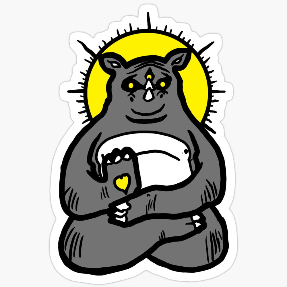 Spirit Rhino Sticker Phone Decal Water Bottle Stickers Car Decals ...