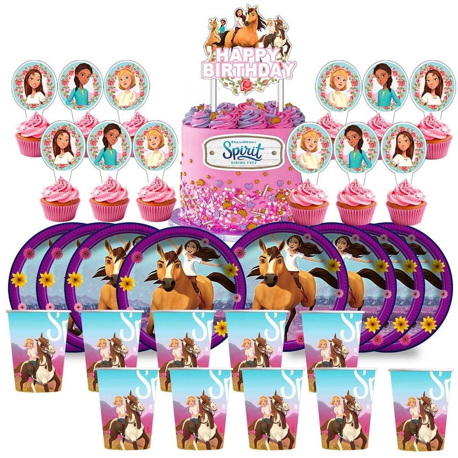 Spirit Riding Free Birthday Cups Party Supplies Plates Fans Decorations ...