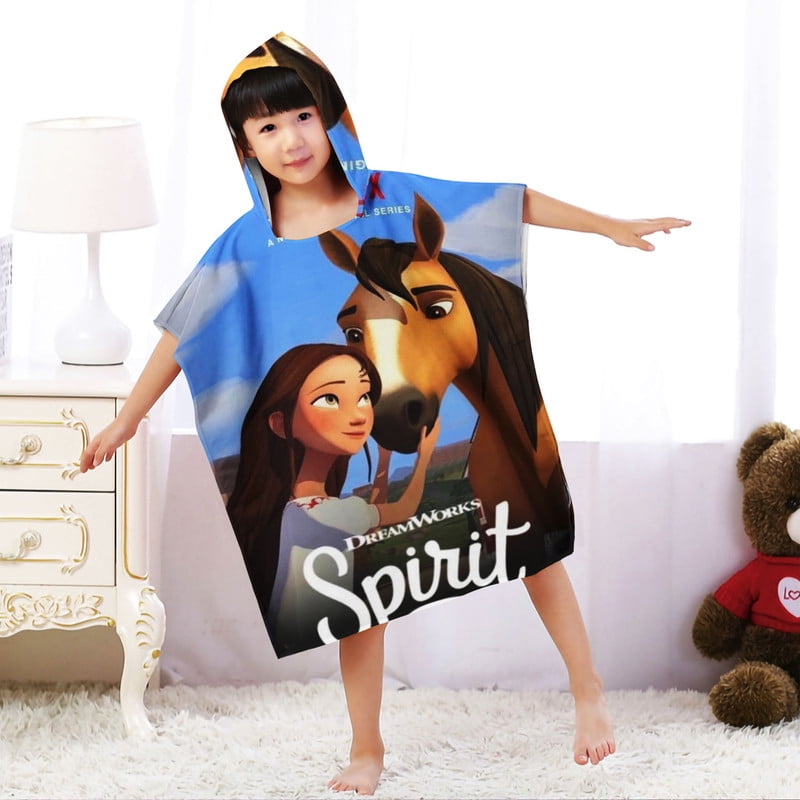 Spirit Riding Free Boys and Girls Boys and Girls Hooded Poncho Towels ...