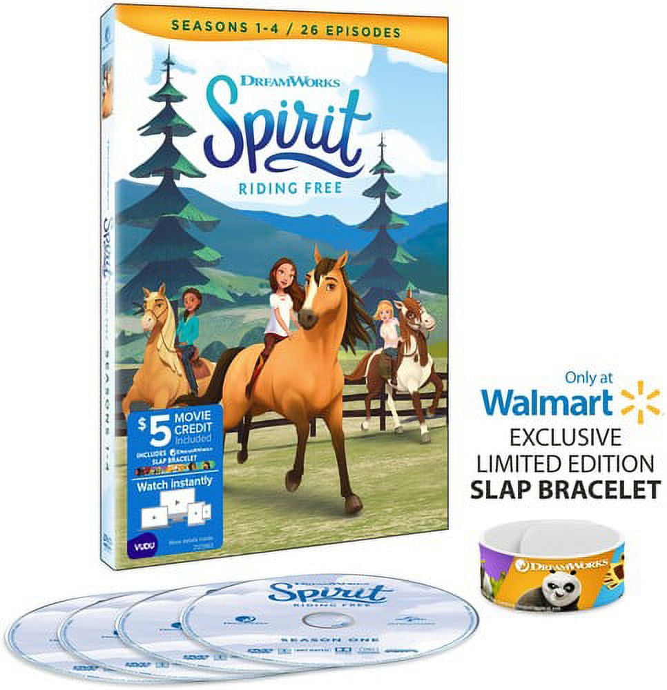 Spirit: Riding Free - Seasons 1-4 (DVD) (Walmart Exclusive), Dreamworks ...