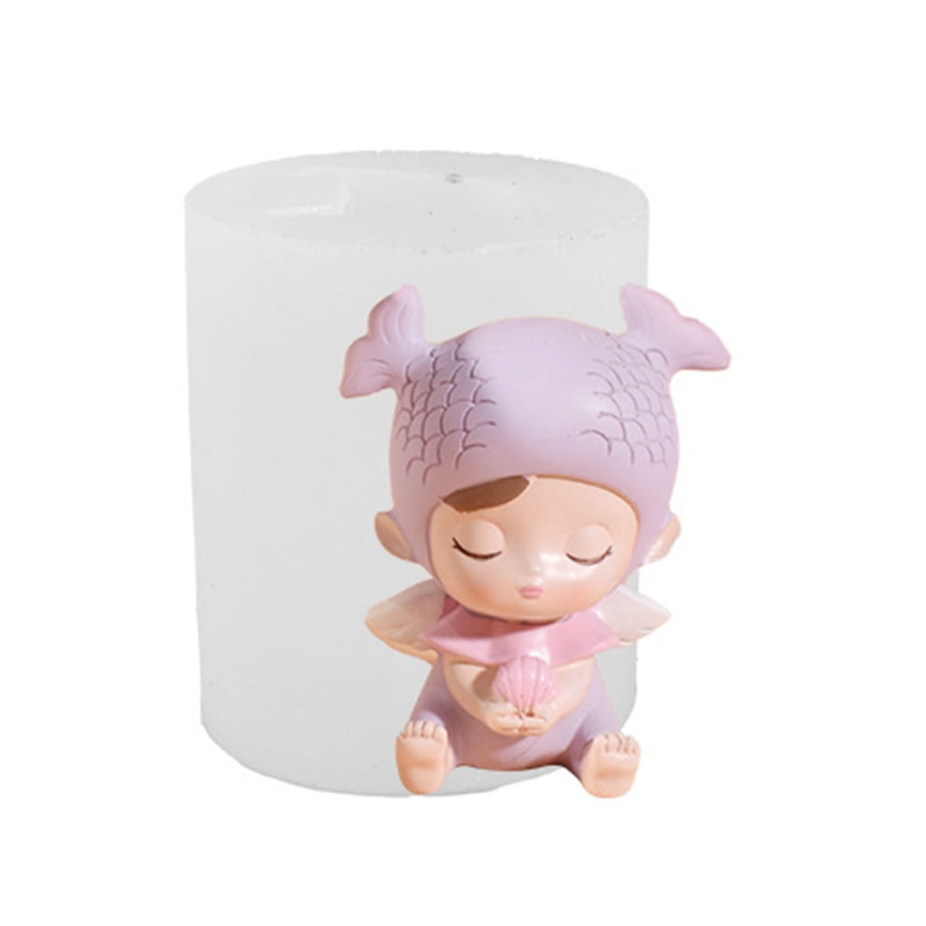 Spirit Shape Silicone Mold Candle Resin Making Tool DIY Candle Moulds ...