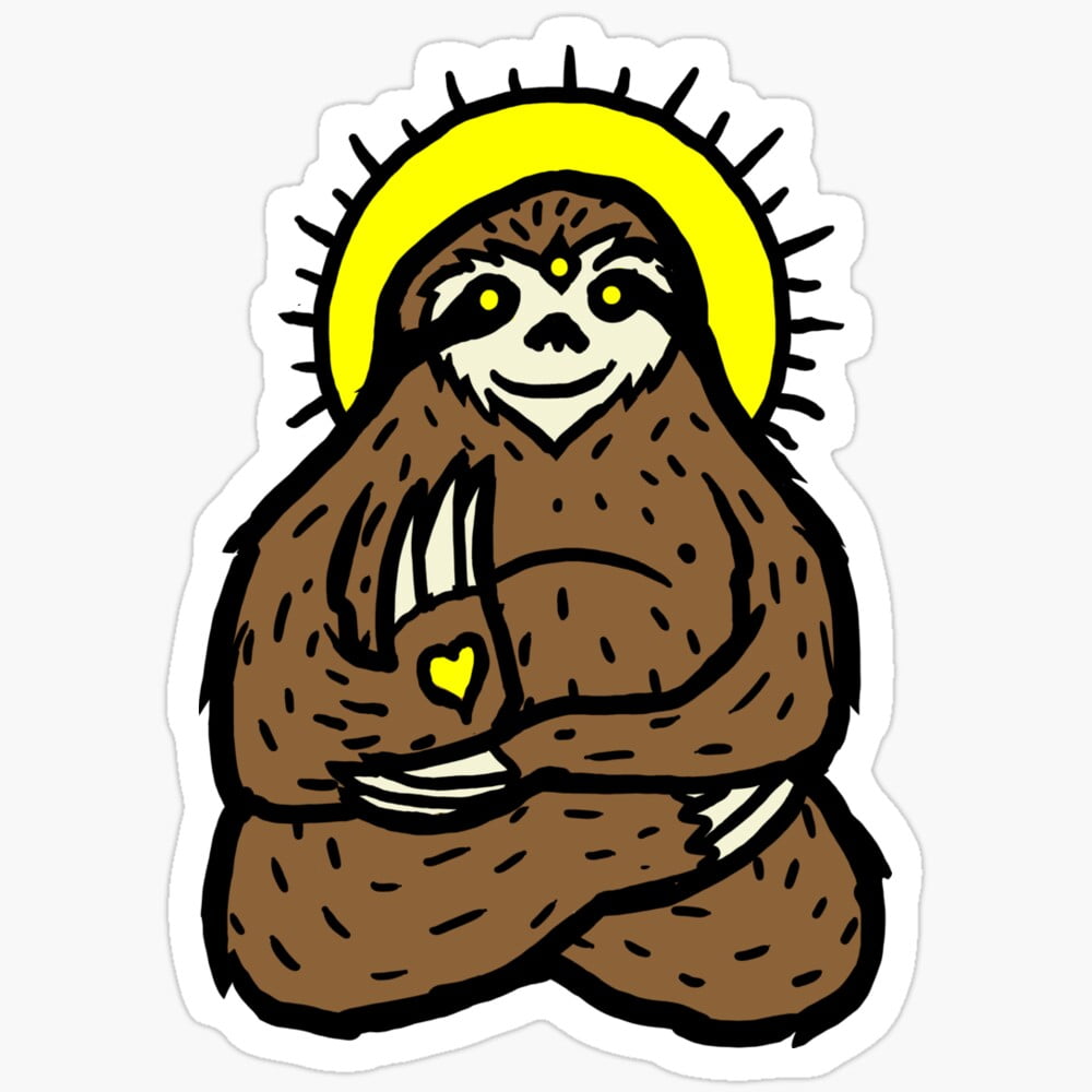 Spirit Sloth Sticker Phone Decal Water Bottle Stickers Car Decals ...