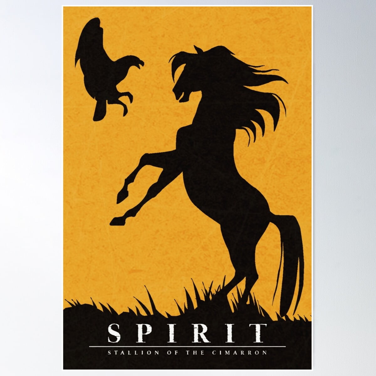 Spirit: Stallion Of The Cimarron Minimalist Poster Wall Art, Modern ...