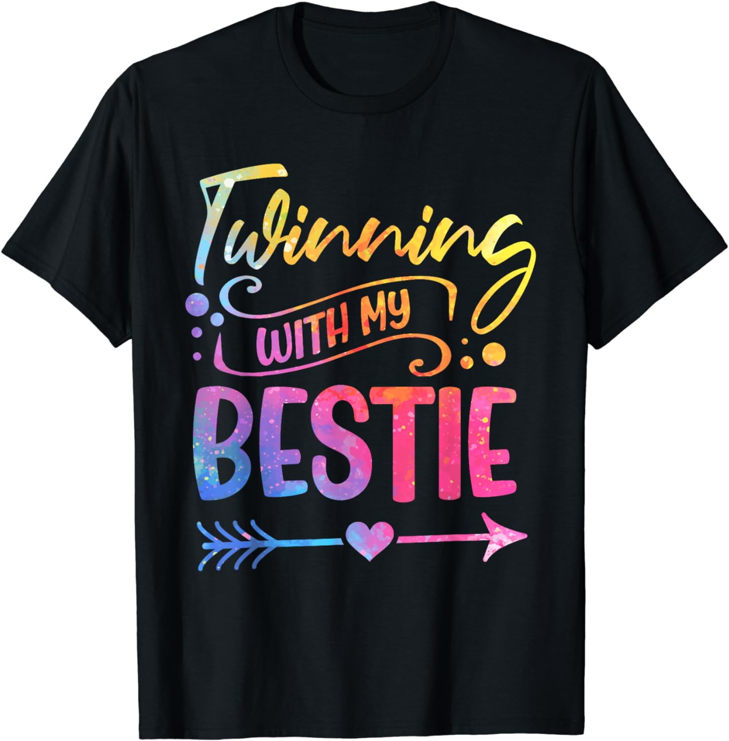 Spirit Week Matching Twin Twins Day Twinning With My Bestie T-Shirt ...