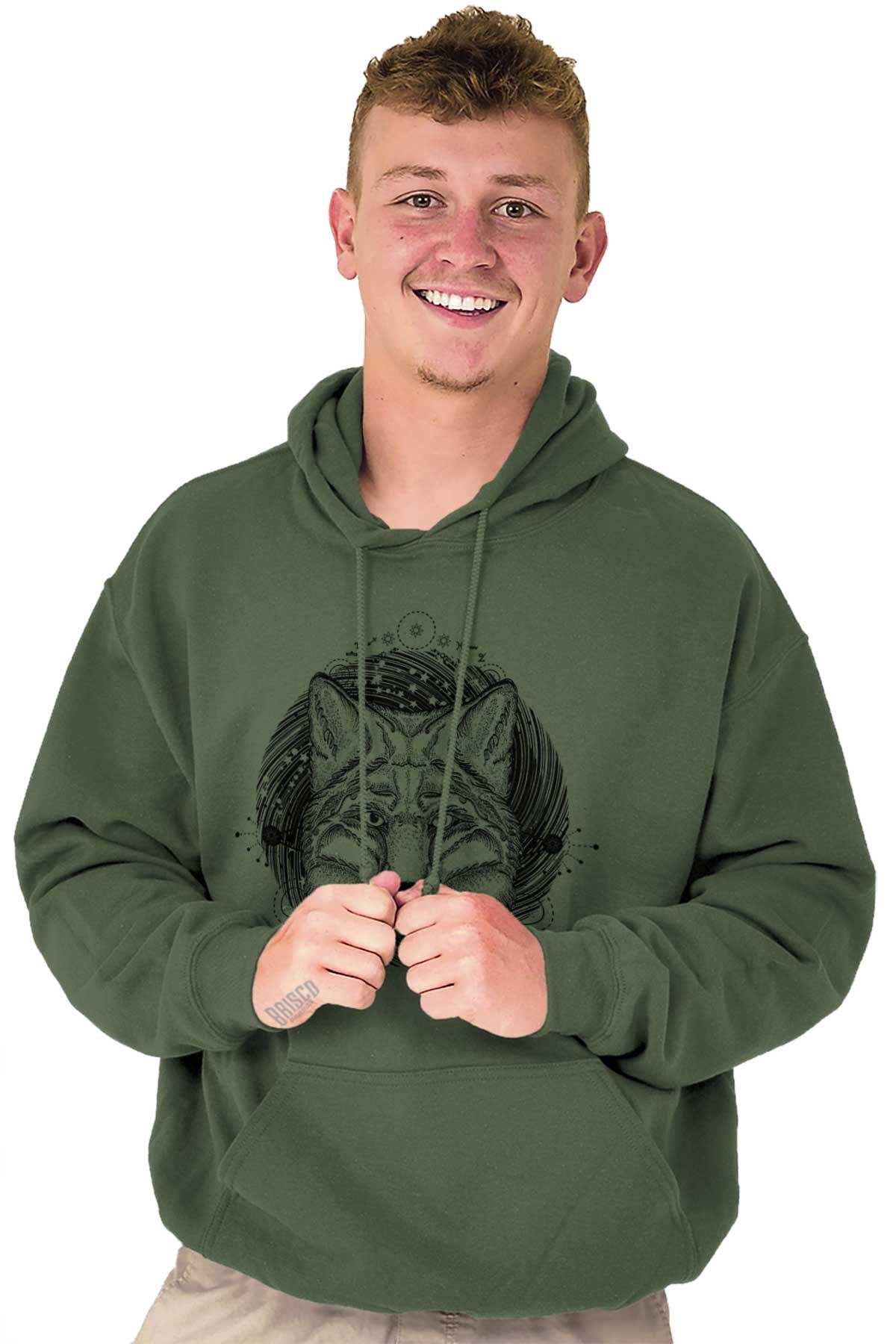 Spirit Wolf Pack Swirl Symbol Animal Unisex Plus Size Hoodie Brisco ...
