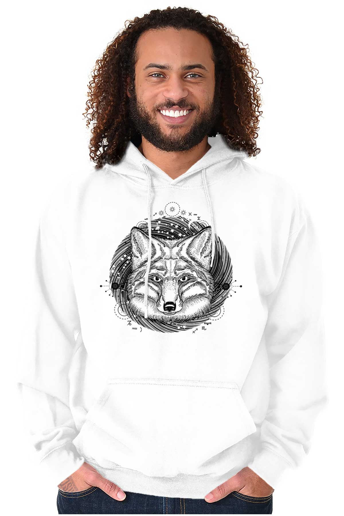 Spirit Wolf Pack Swirl Symbol Animal Hoodie Sweatshirt Women Men Brisco ...