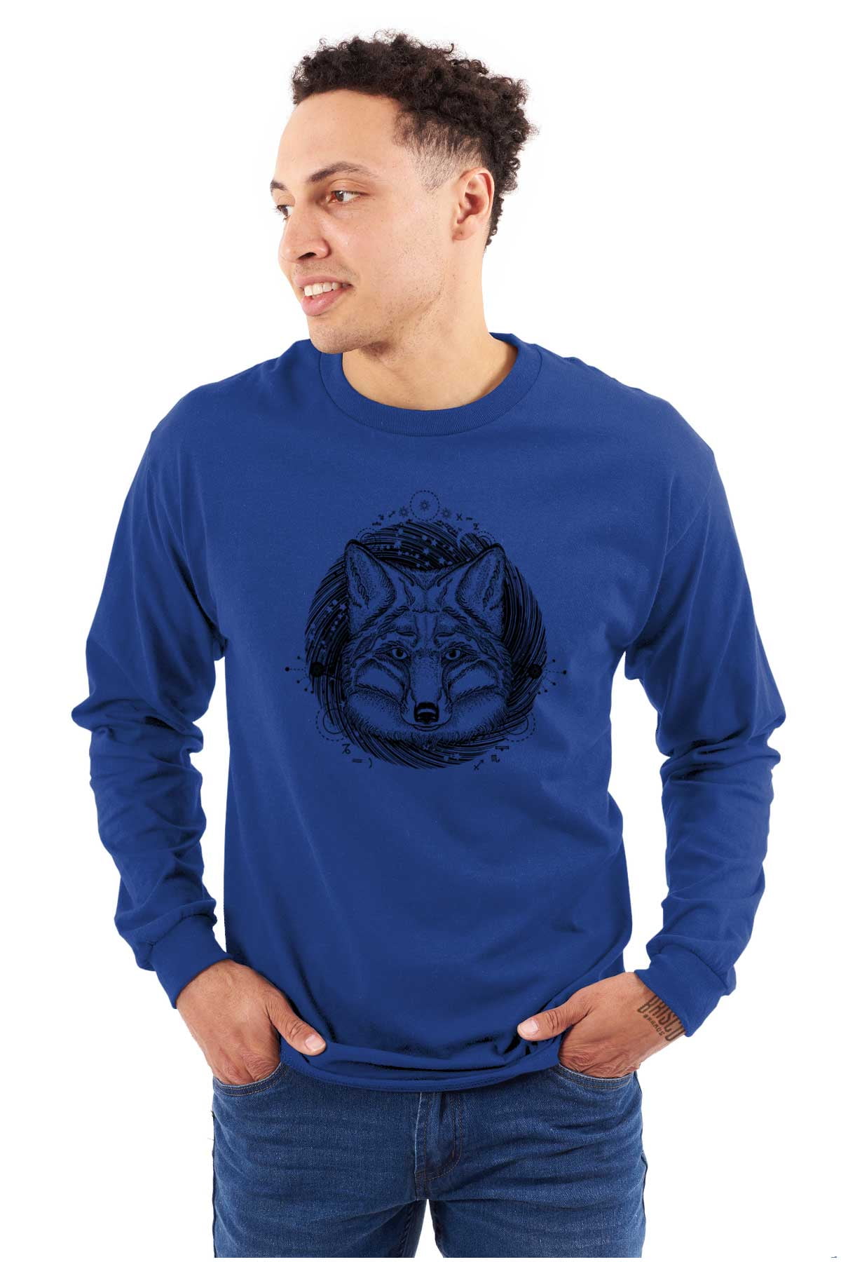 Spirit Wolf Pack Swirl Symbol Animal Long Sleeve TShirt Men Women ...