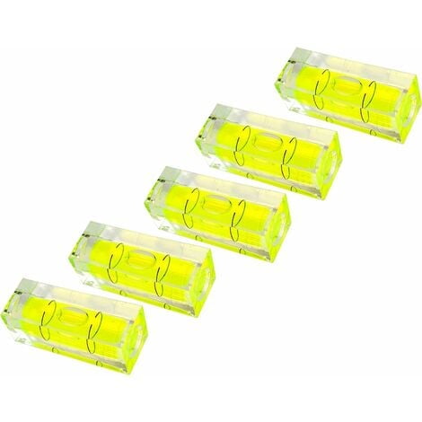 Blossomir Spirit level, set of 5, 15 x 15 x 40 mm, precision spirit ...