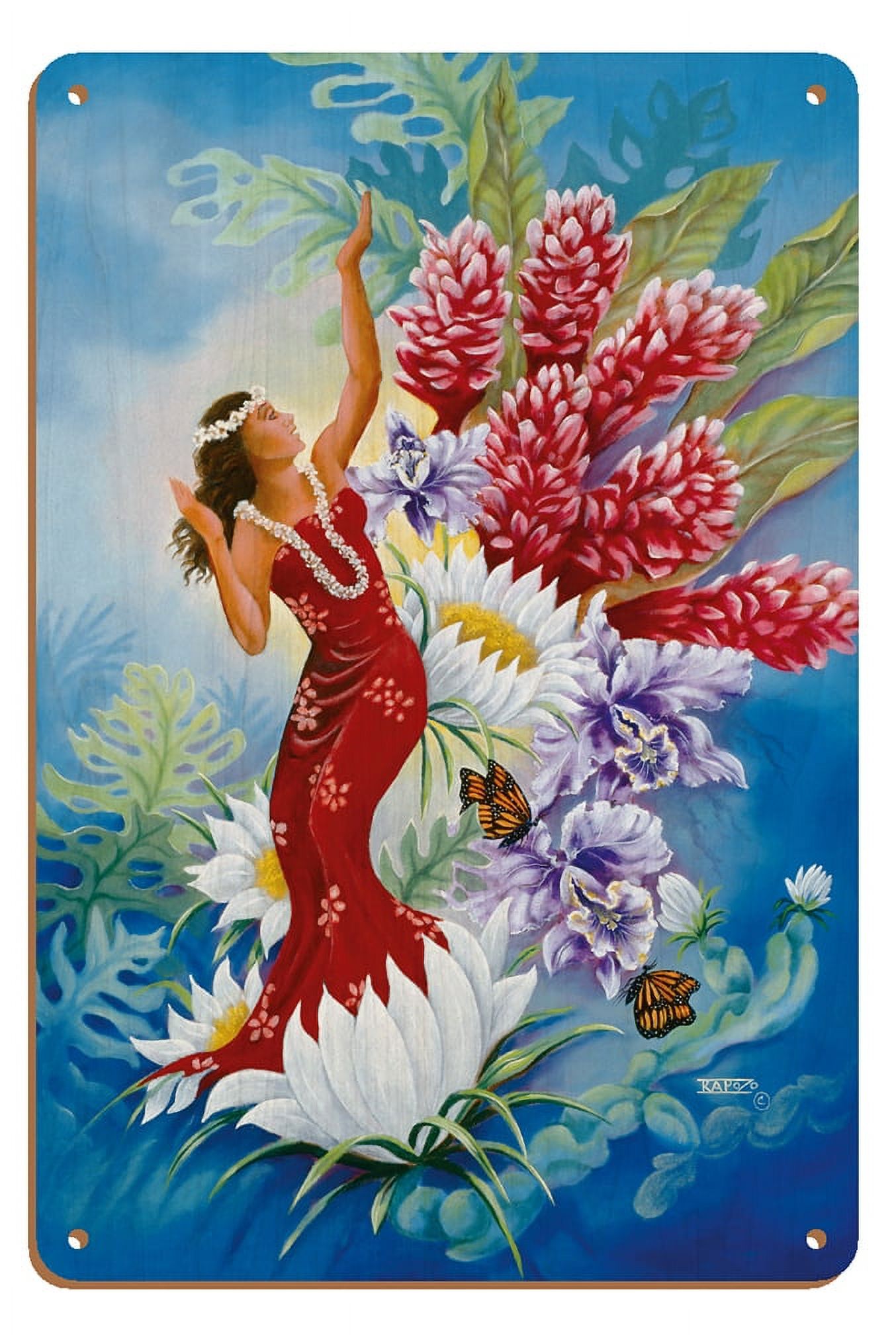Spirit of Aloha - Hawaiian Hula Dancer - From an Original Color ...