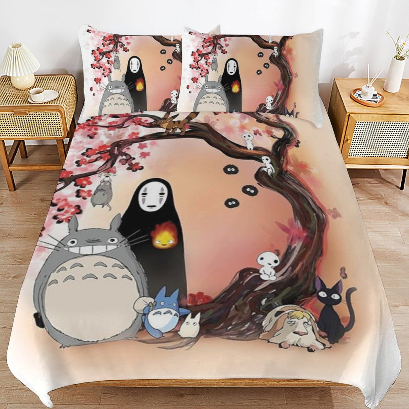 Spirited Away 3 Piece Anime Comforter Bedding 1 Set Super Soft Quilt ...
