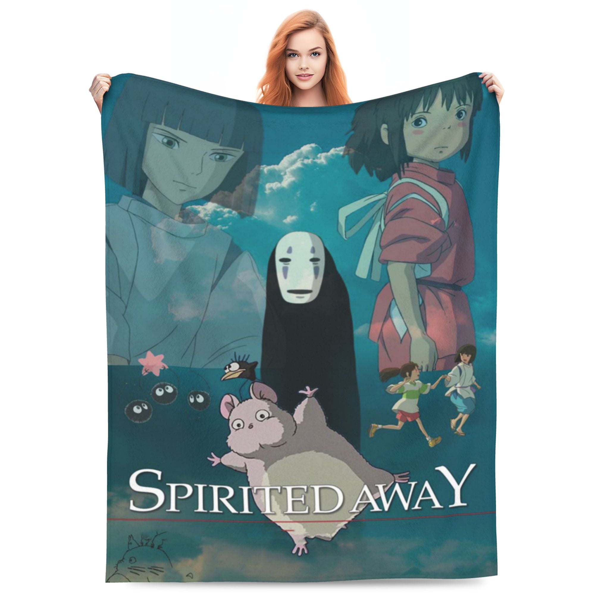 Spirited Awa Bed Blanket 3D Printed Throw Blanket Lightweight Super ...
