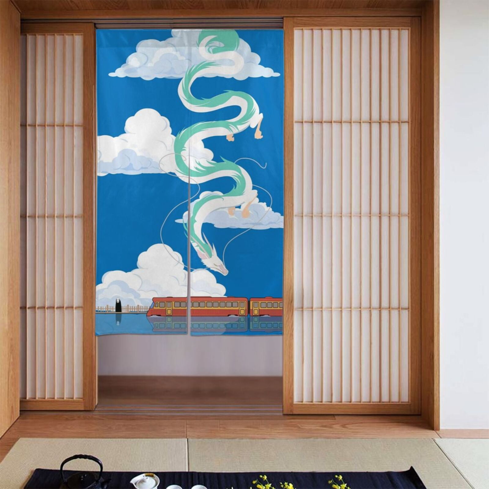 Spirited Away Custom Funny Photo Doorway Curtain, Customized Personalized Japanese Partition ...