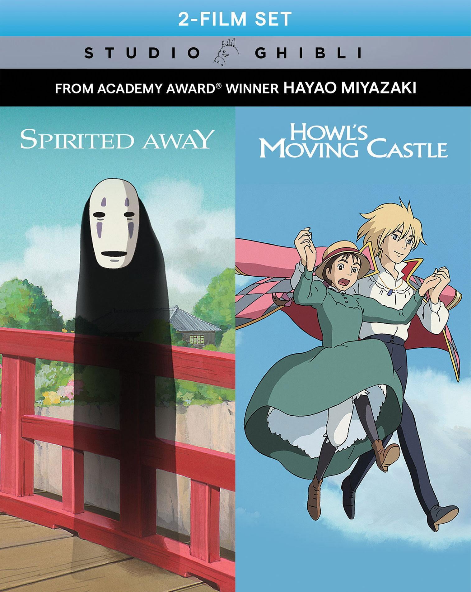 Spirited Away / Howl's Moving Castle (Double Feature) (Blu-ray + DVD ...