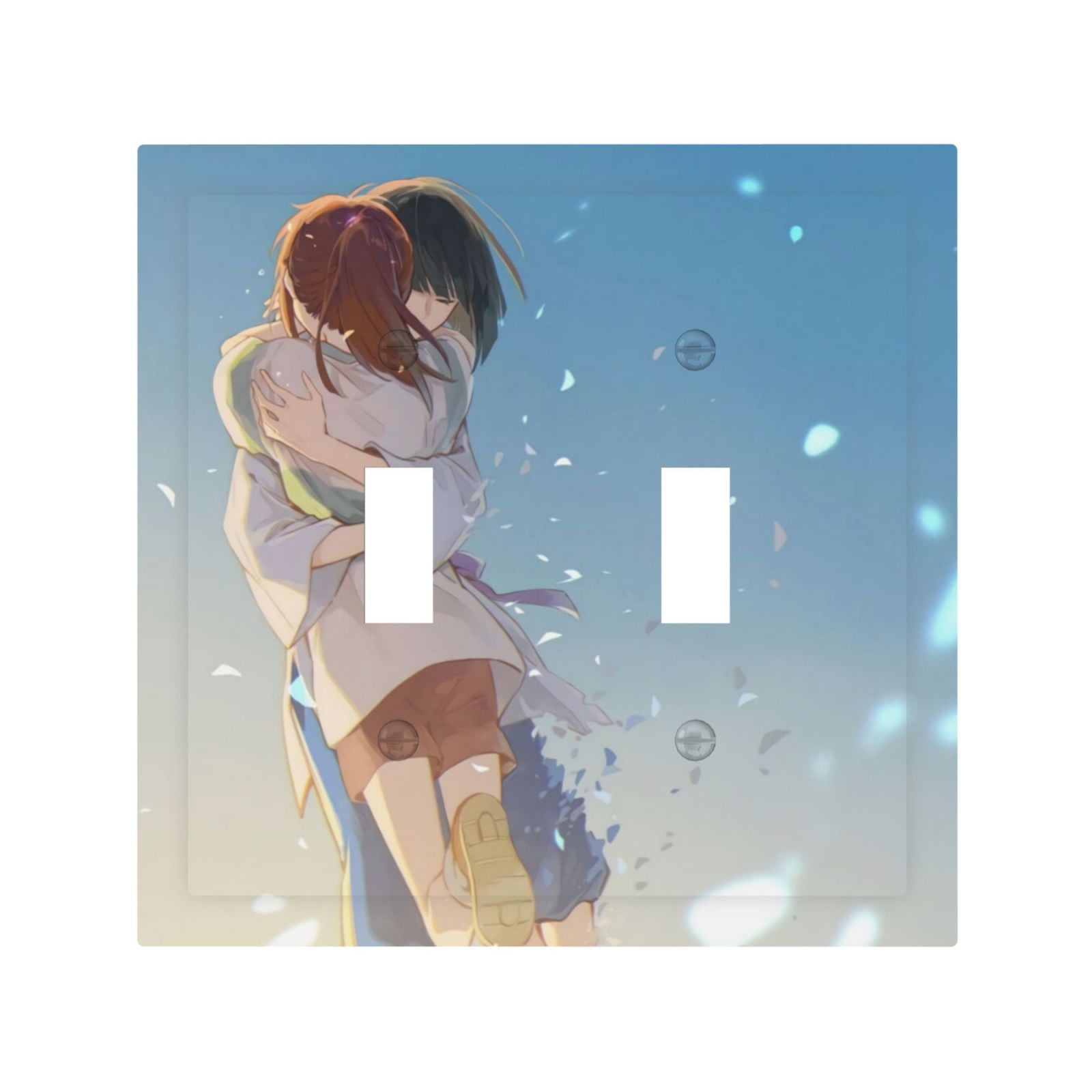 Spirited Away Modern Two-Way Toggle Switch Panel，Made Of Pc，Dustproof ...